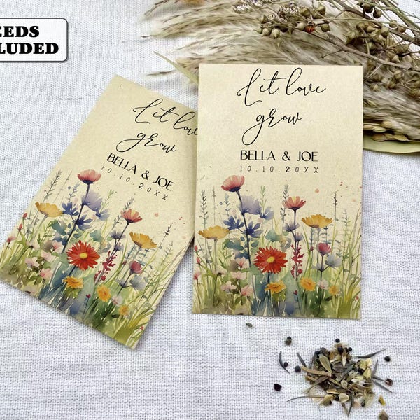 Wedding Seed Packets - Etsy
