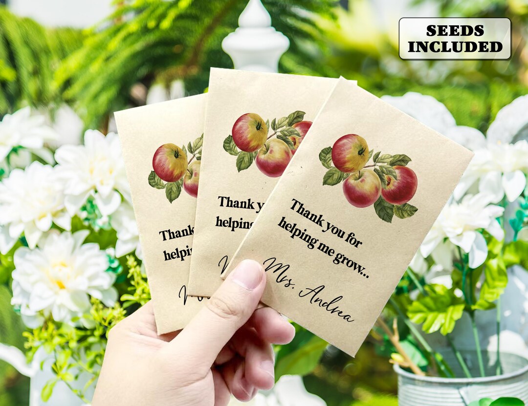 Thank You Seed Packet Favors/personalized Wildflower Seed Packets ...