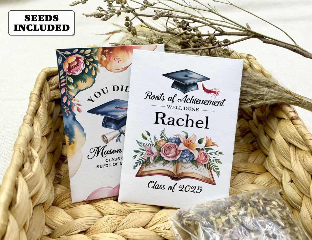 Personalized Seed Packets Graduation Favors for Guests/custom ...