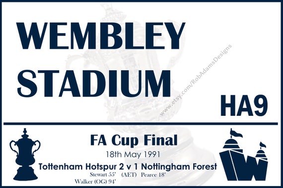 Tottenham Hotspur spurs 1991 FA Cup Final Win Commemorative - Etsy UK