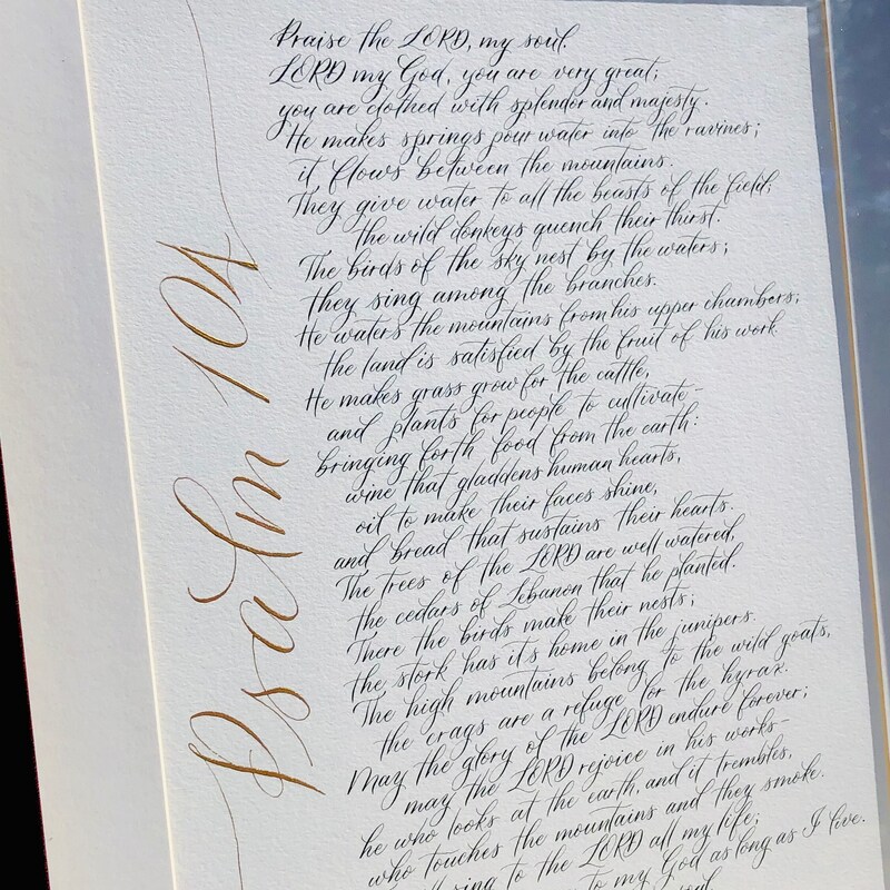 Calligraphy Bible - Etsy