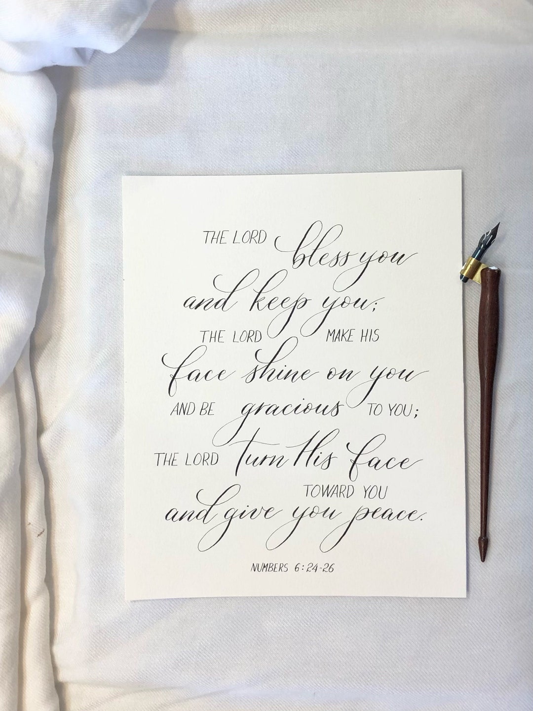 Custom Calligraphy Calligraphy Quote Scripture Bible Verse. - Etsy