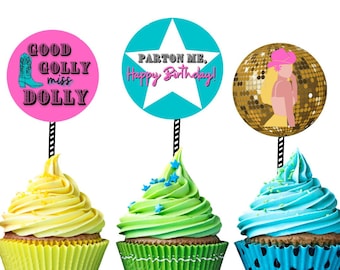 Dolly Parton Themed Printable Cupcake Toppers - Etsy