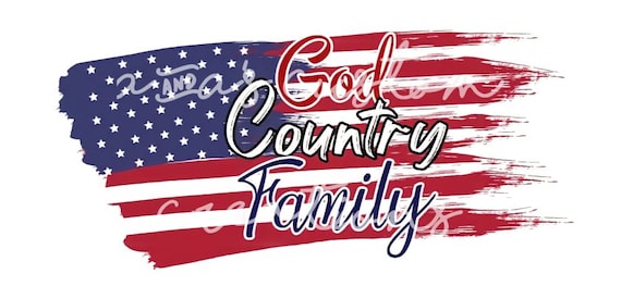 God Country Family Flag | Etsy