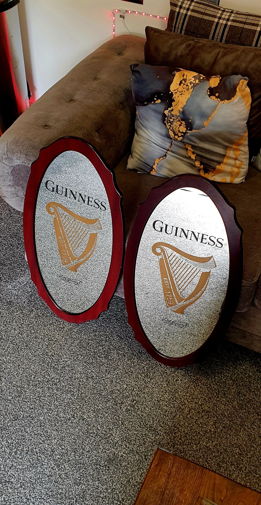 Vintage Style Guinness Mirrors 758mm X 387mm, PAIR X2 - Etsy