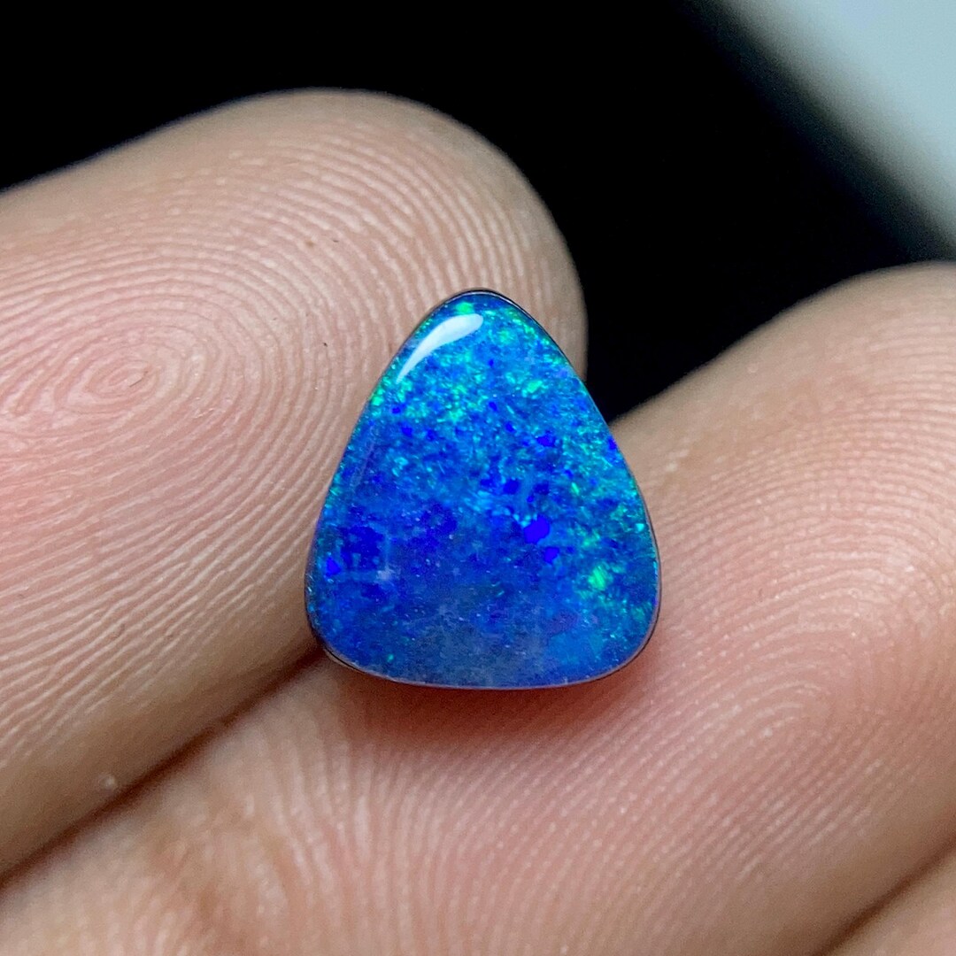Natural Australian Opal Doublet 9 X 8 X 4MM, 2.5ct This Ingenious ...