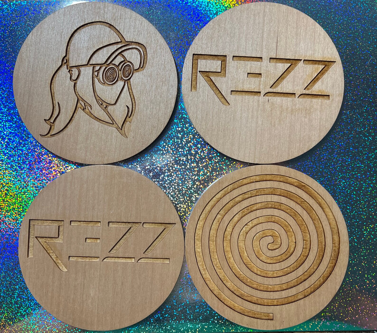 EDM Coasters (set of 4) - Etsy