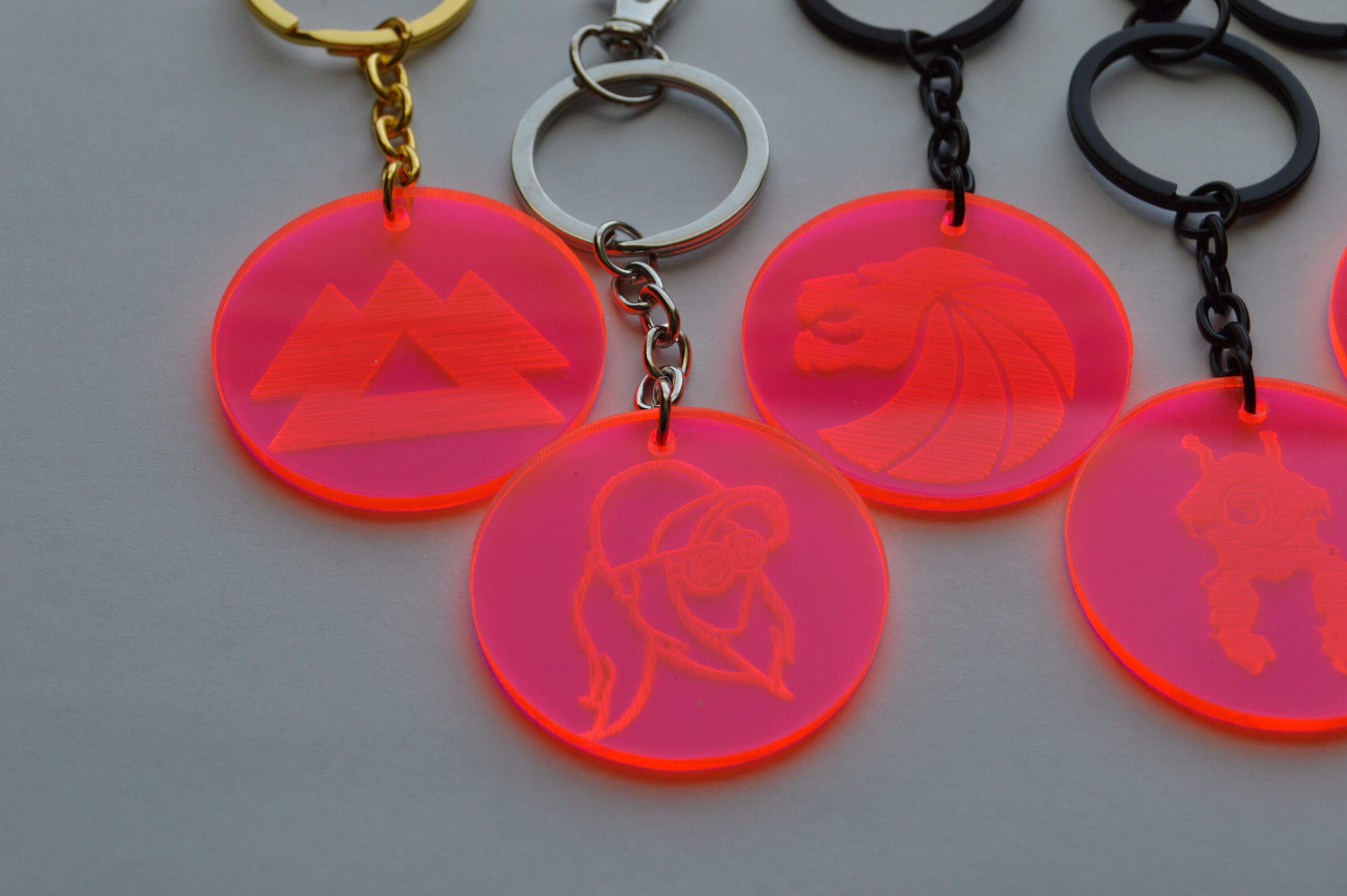 Circle EDM Keychains - Etsy