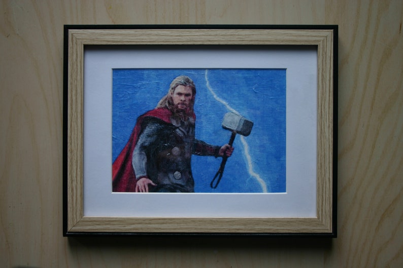 Portrait: Chris Hemsworth / Thor With Frame Glass - Etsy