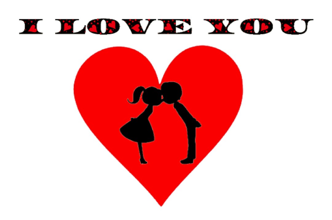 I Love You, Love, Image, Heart, Kissing, Map, Digital Instant Download ...