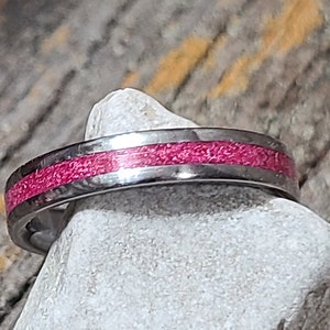 Breast Cancer Ring Handmade Hot Pink Opal Jewelry Breast Awareness Glow ...