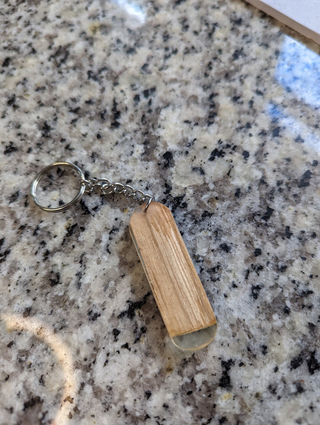Epoxy Resin & Recycled Skateboard Keychain - Etsy