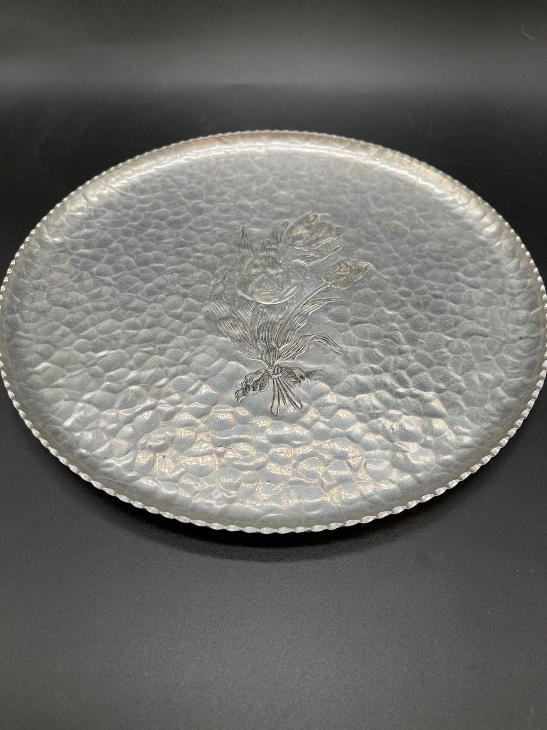 Rodney Kent Hammered Aluminum Tray - Etsy