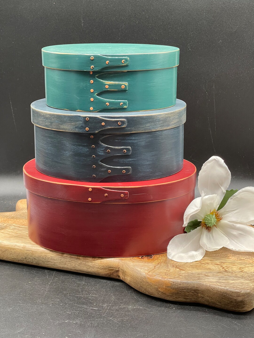 Set of Three Vintage Shaker Style Boxes - Etsy