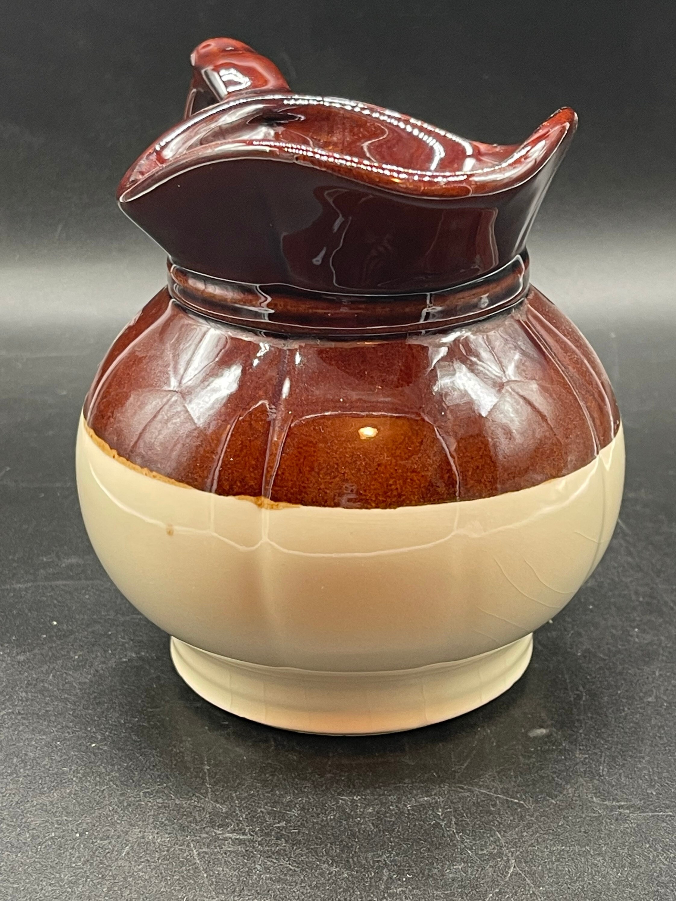 Brown Mccoy Pottery Fall Leaf Pitcher - Etsy