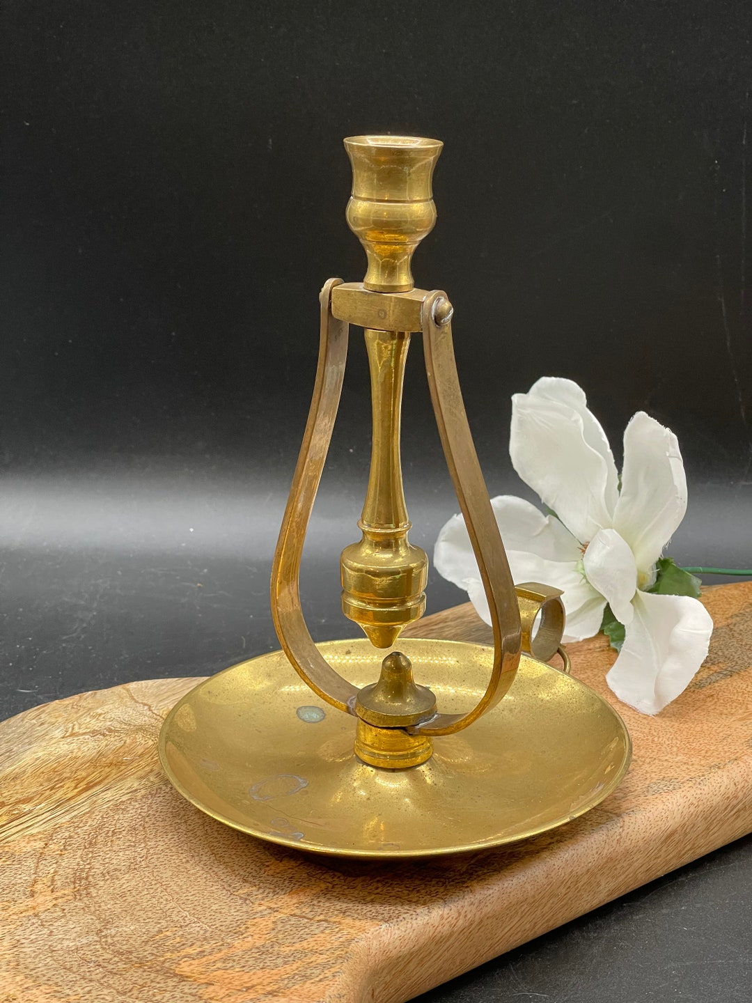 Brass Swinging Chamber Candle Holder - Etsy