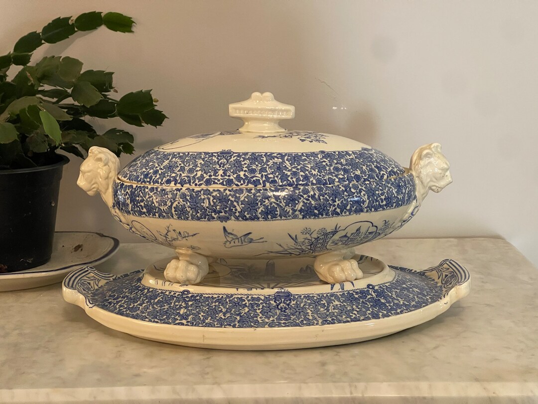 Copeland Spode Tureen Blue and White From England - Etsy