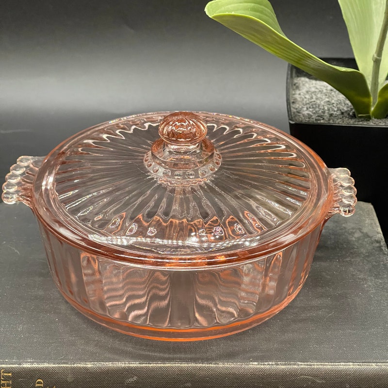 Pink Depressionware - Etsy