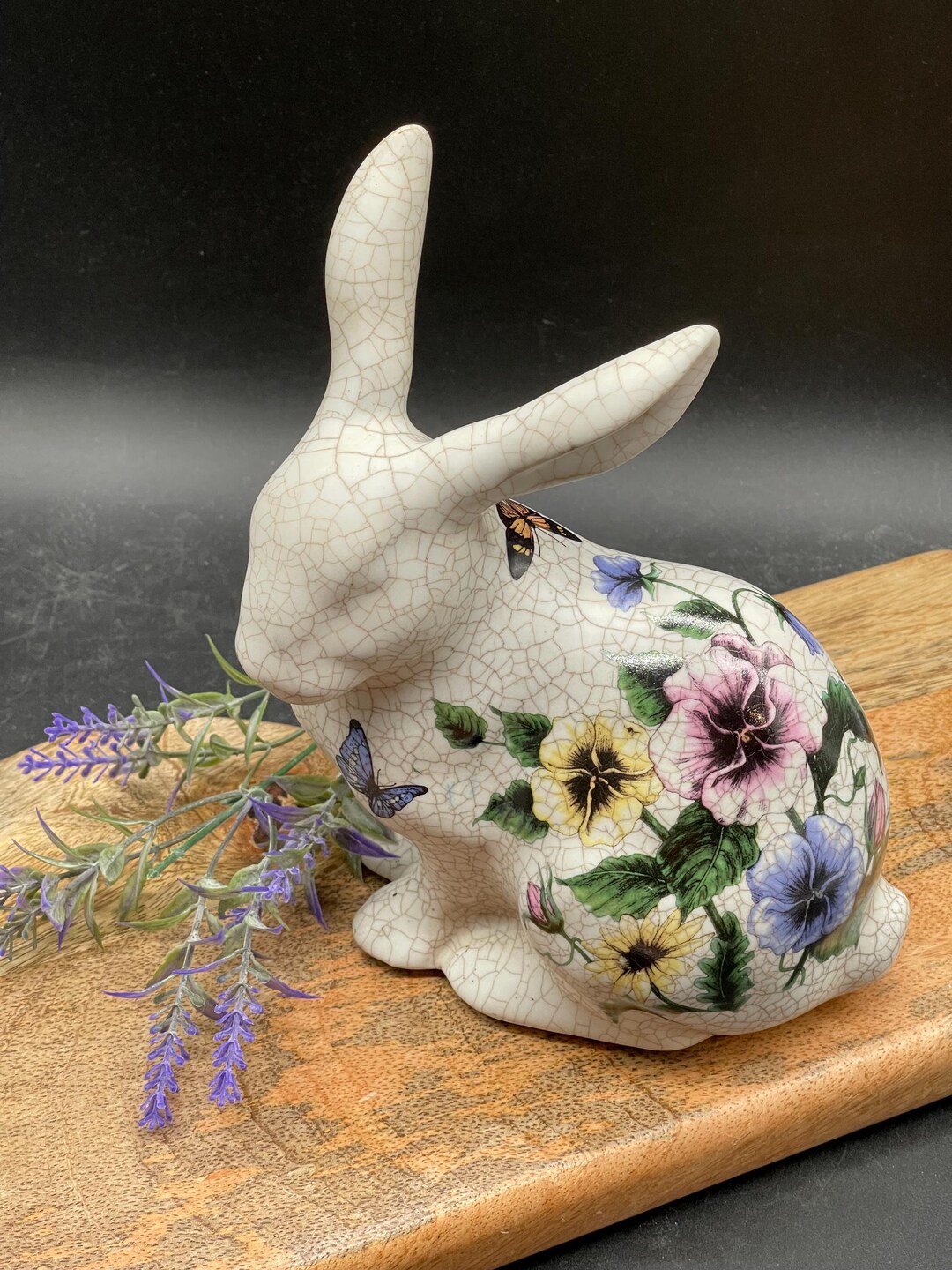 Dedham Pottery Crackle Bunny - Etsy