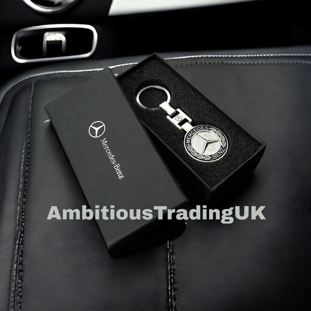 Mercedes Benz AMG, Solid Wheat Double Sided Key Ring / Key Chain ...