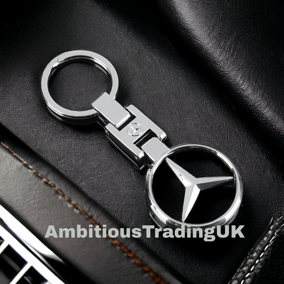 Mercedes Benz, AMG Black Star, Double Sided Key Ring / Key Chain ...