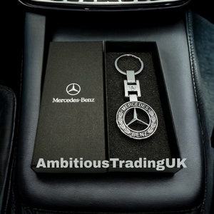 Mercedes Benz AMG, Hollow Wreath Double Sided Key Ring / Key Chain ...