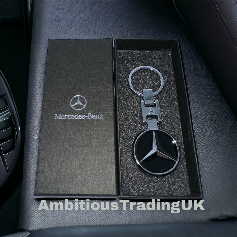 Mercedes Benz, AMG Black Star, Double Sided Key Ring / Key Chain ...
