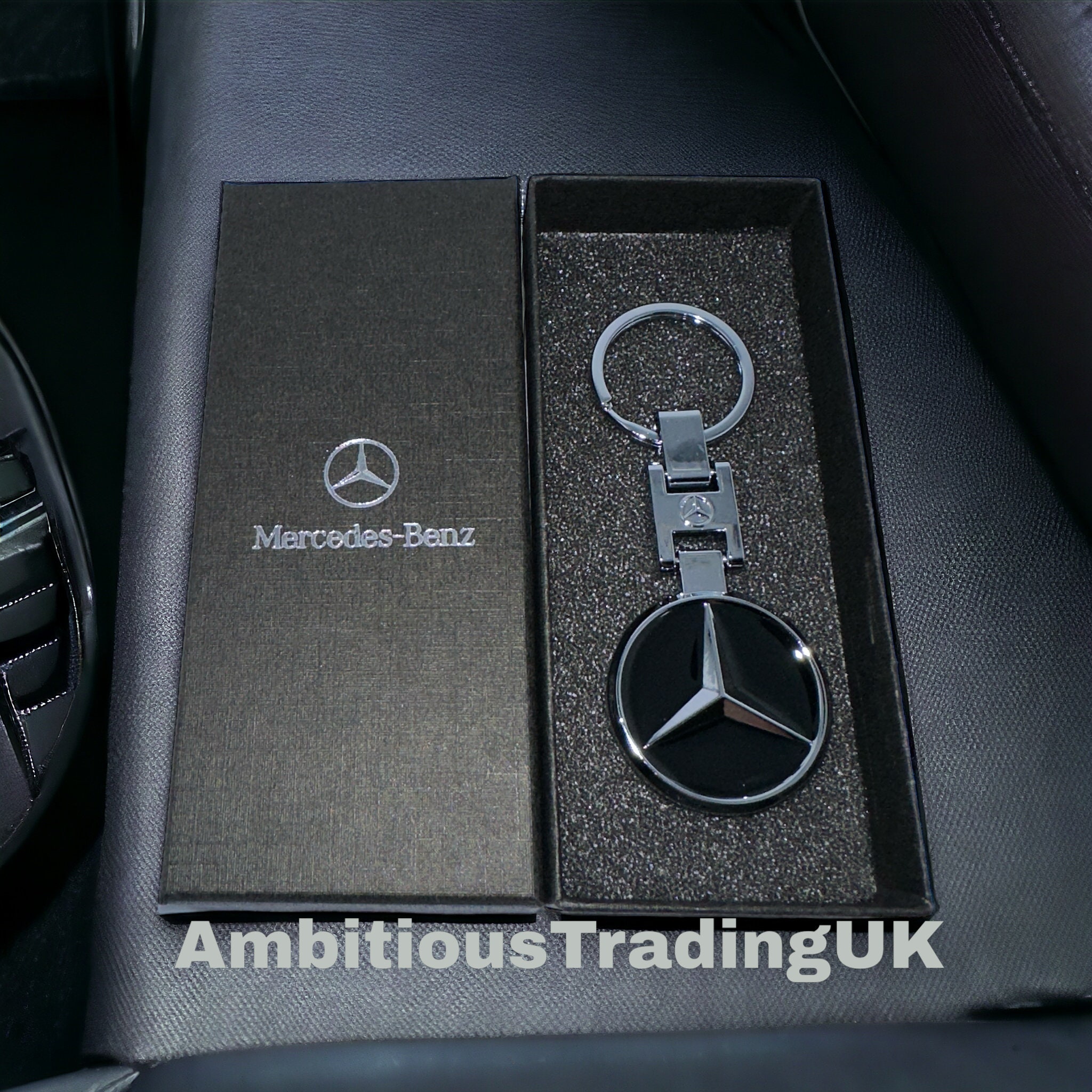 Mercedes Benz, AMG Black Star, Double Sided Key Ring / Key Chain ...