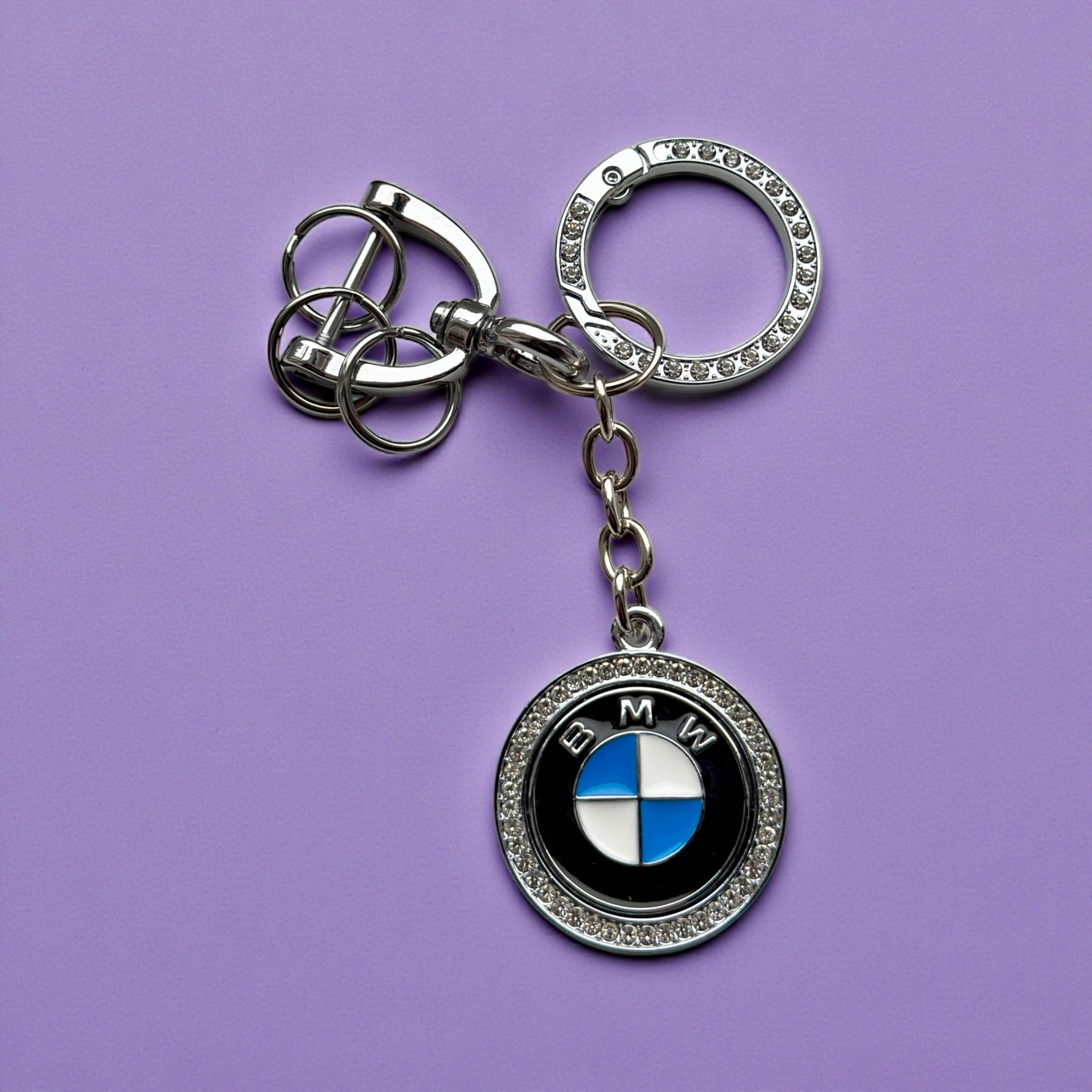 BMW Key Ring With Rhinestone Embellishments - Perfect Accessory for BMW ...