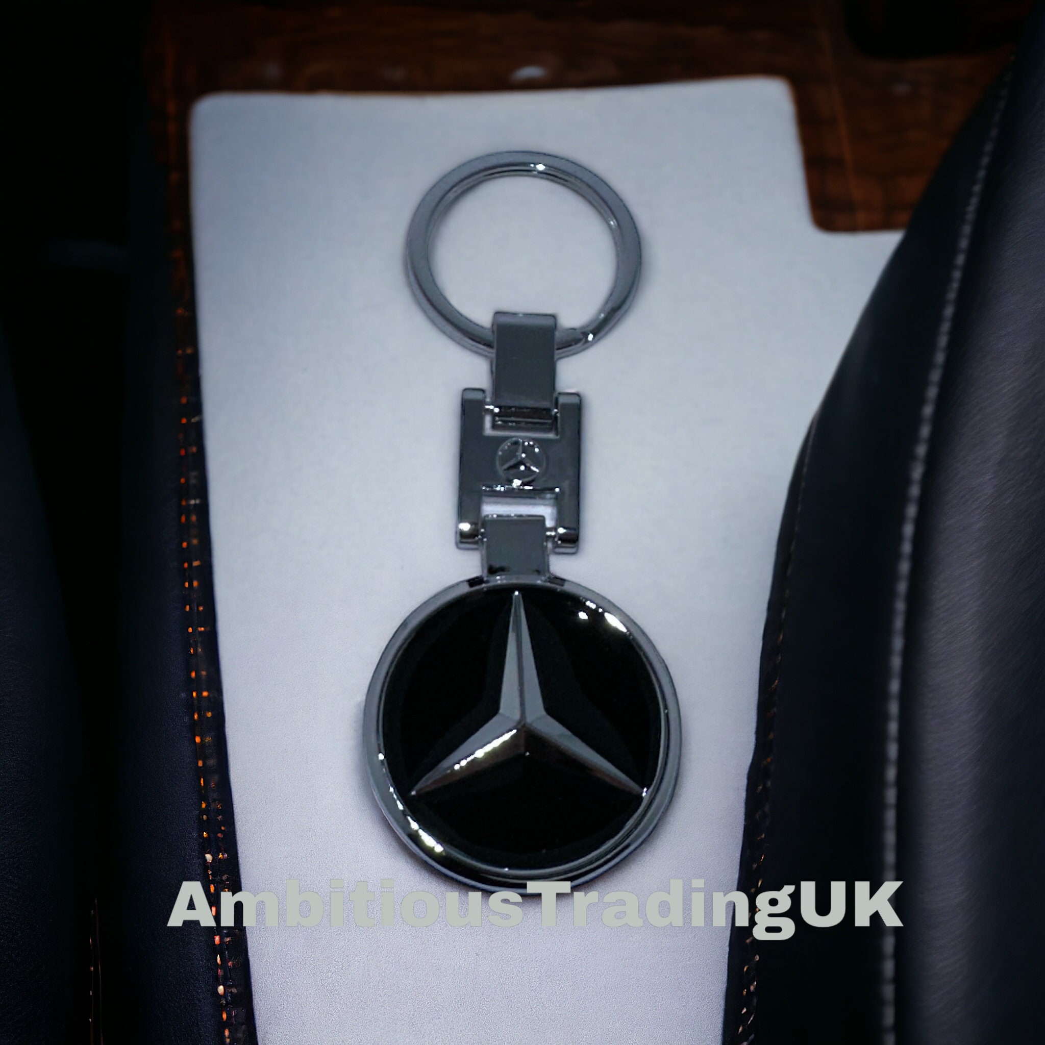 Mercedes Benz, AMG Black Star, Double Sided Key Ring / Key Chain ...