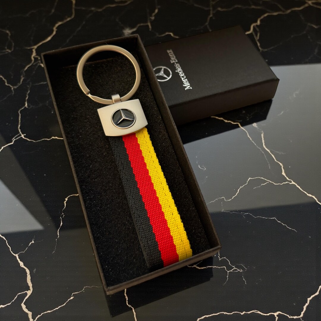 Mercedes Keyring, Black Star | German Flag Colours | Mercedes Car ...