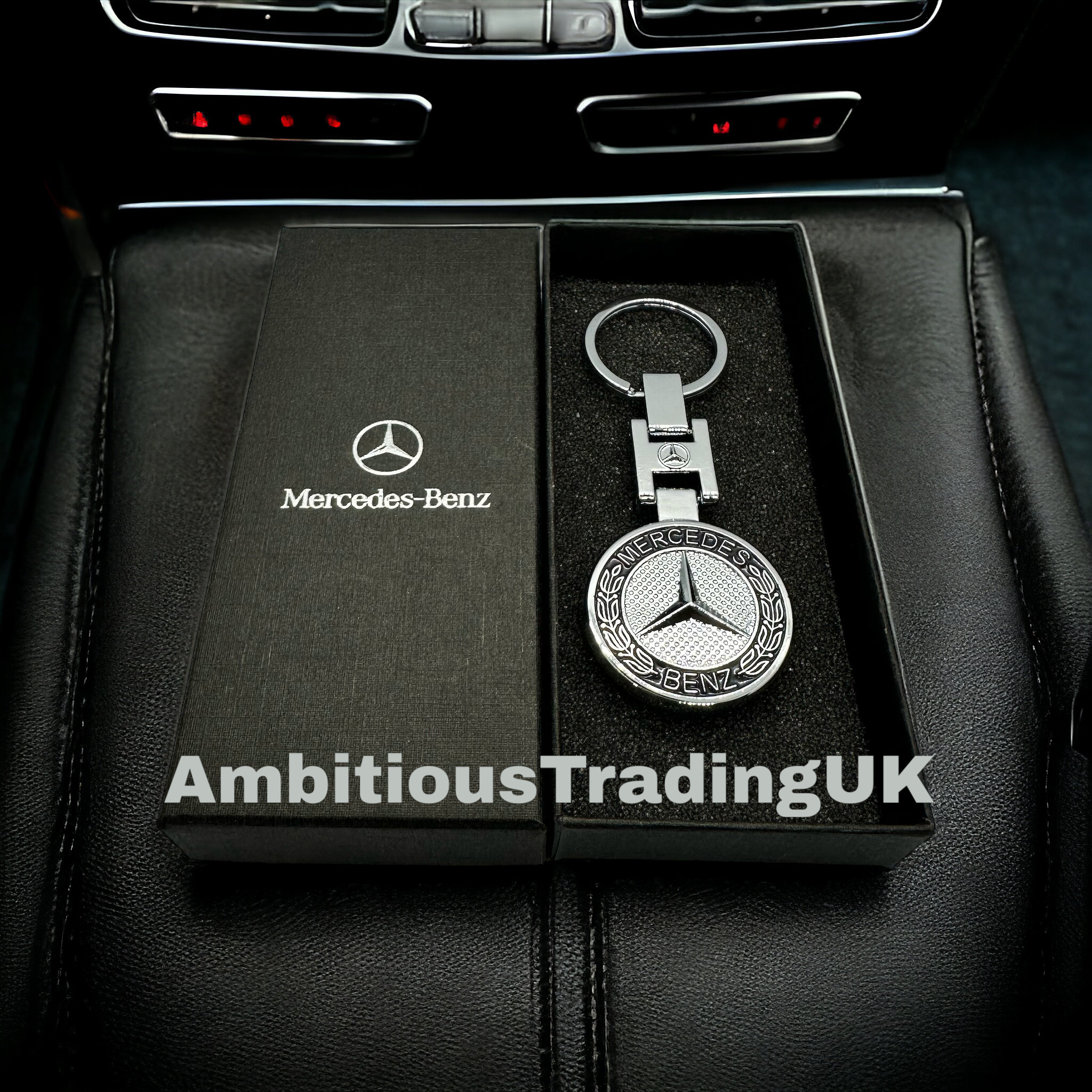 Mercedes Benz AMG, Solid Wheat Double Sided Key Ring / Key Chain ...