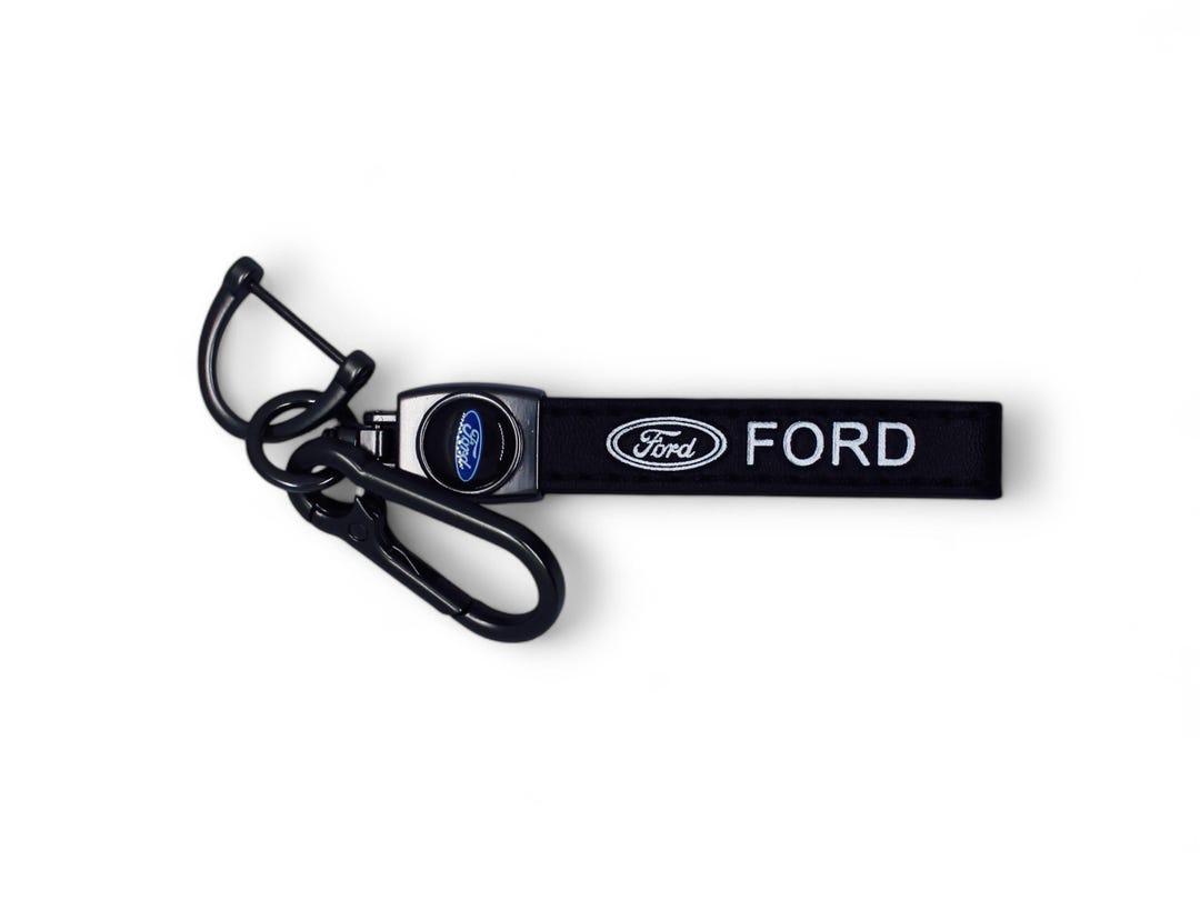 Ford, ST Line Leather Key Ring - Luxury Car Enthusiast Gift, High ...