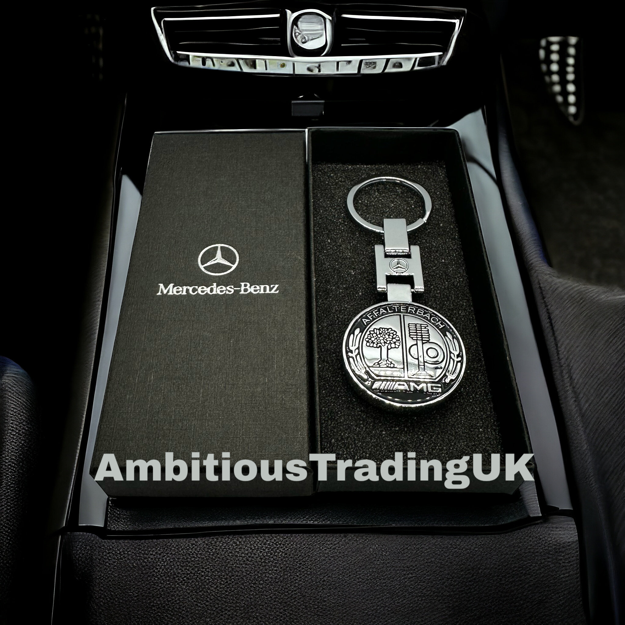 Mercedes Benz AMG, Affalterbach HQ, Double Sided Key Ring / Key Chain ...
