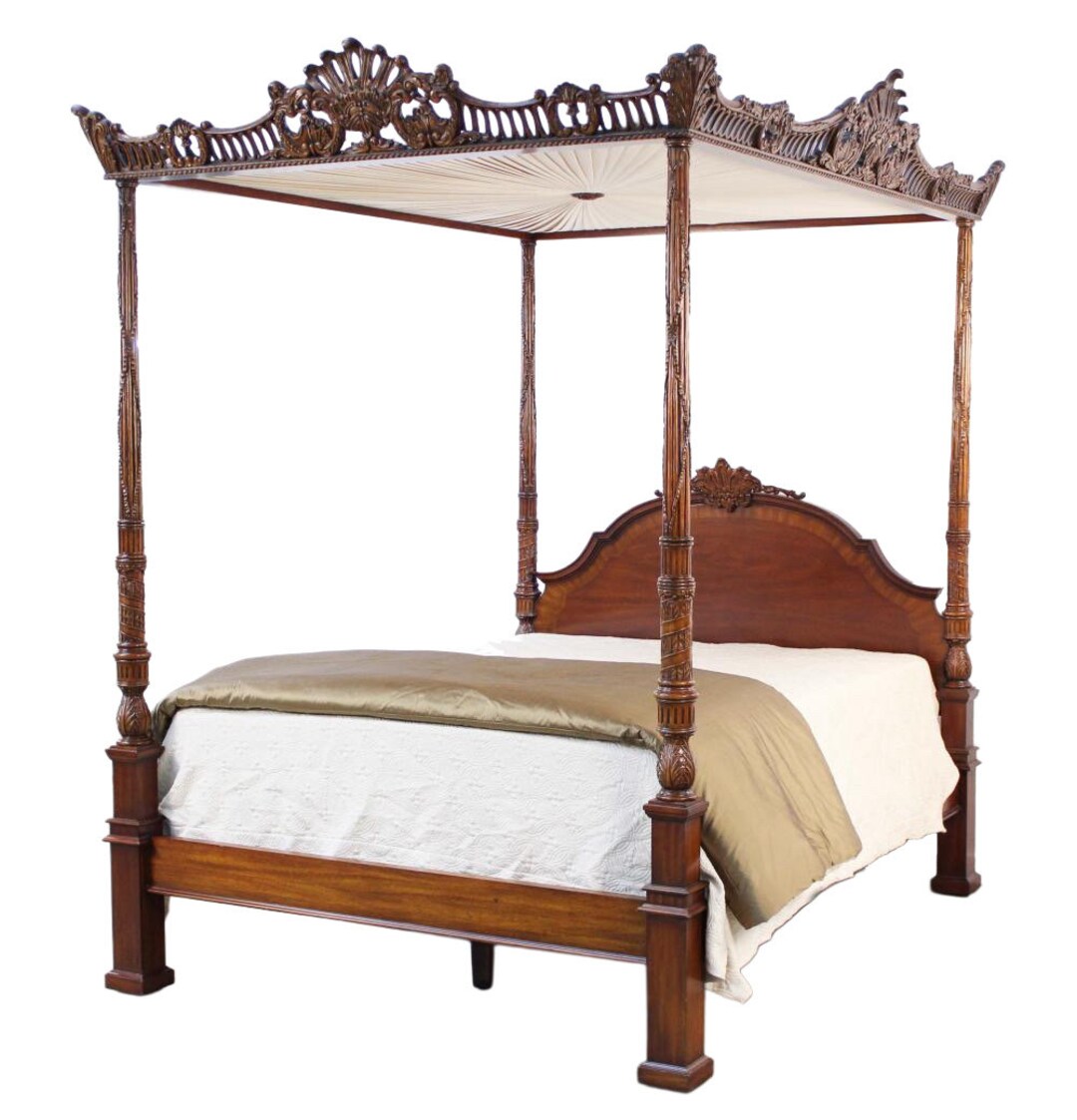 Maitland Smith Pagoda Canopy Bed - Etsy