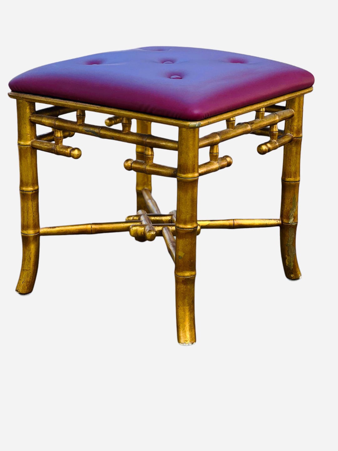 Chinese Chippendale Faux Bamboo Bench - Etsy