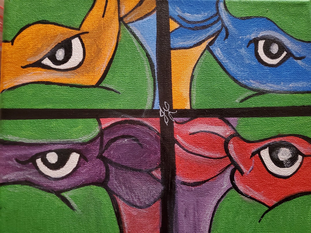 TMNT Teenage Mutant Ninja Turtles Acrylic Painting - Etsy
