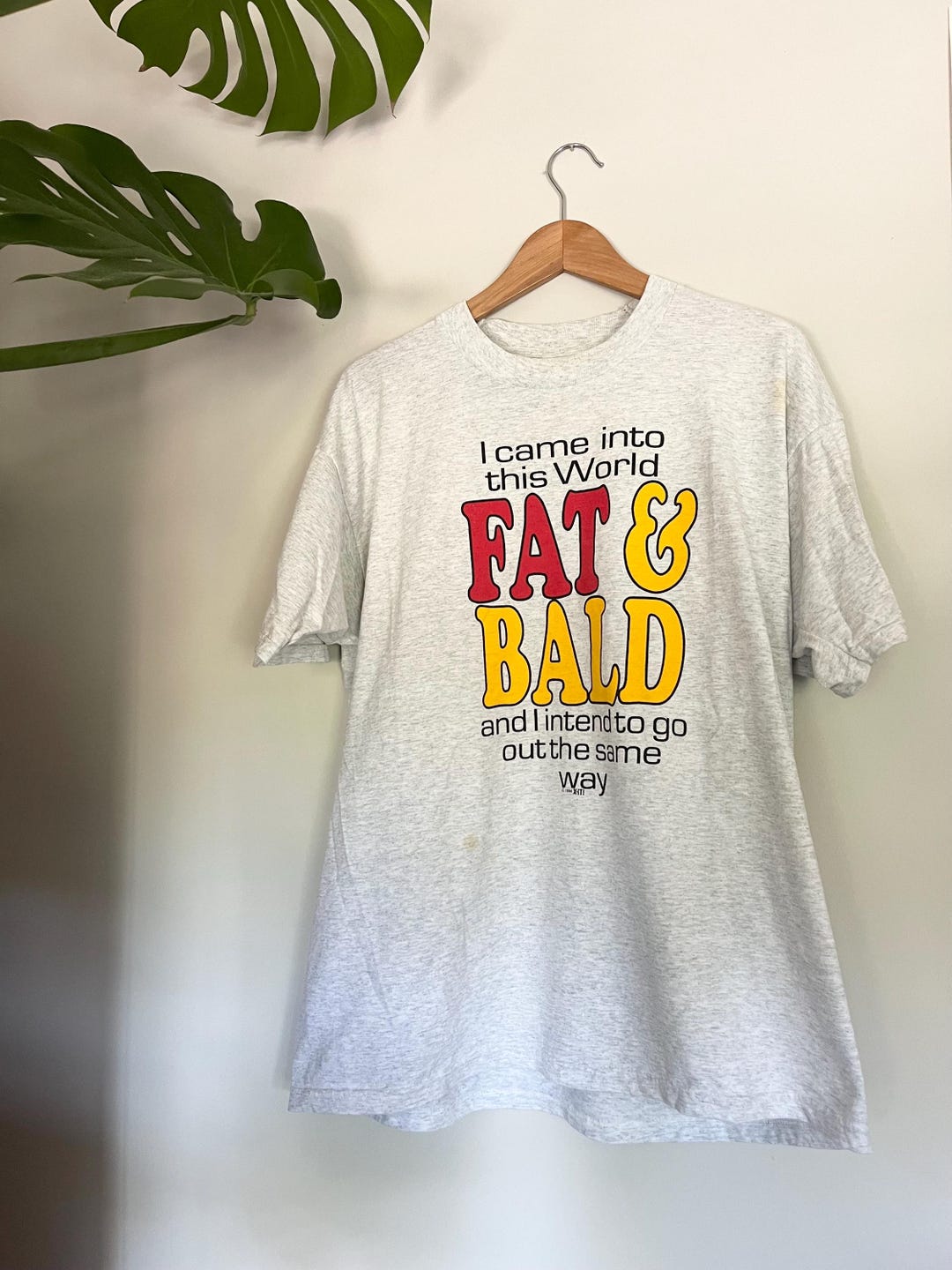 Vintage 1994 Fat and Bald Single Stitch Tee Shirt - Etsy