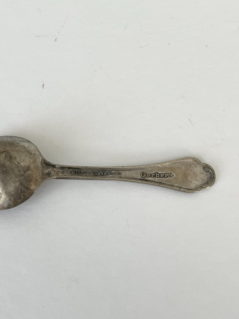 Silver Gerber Baby Spoon - Etsy