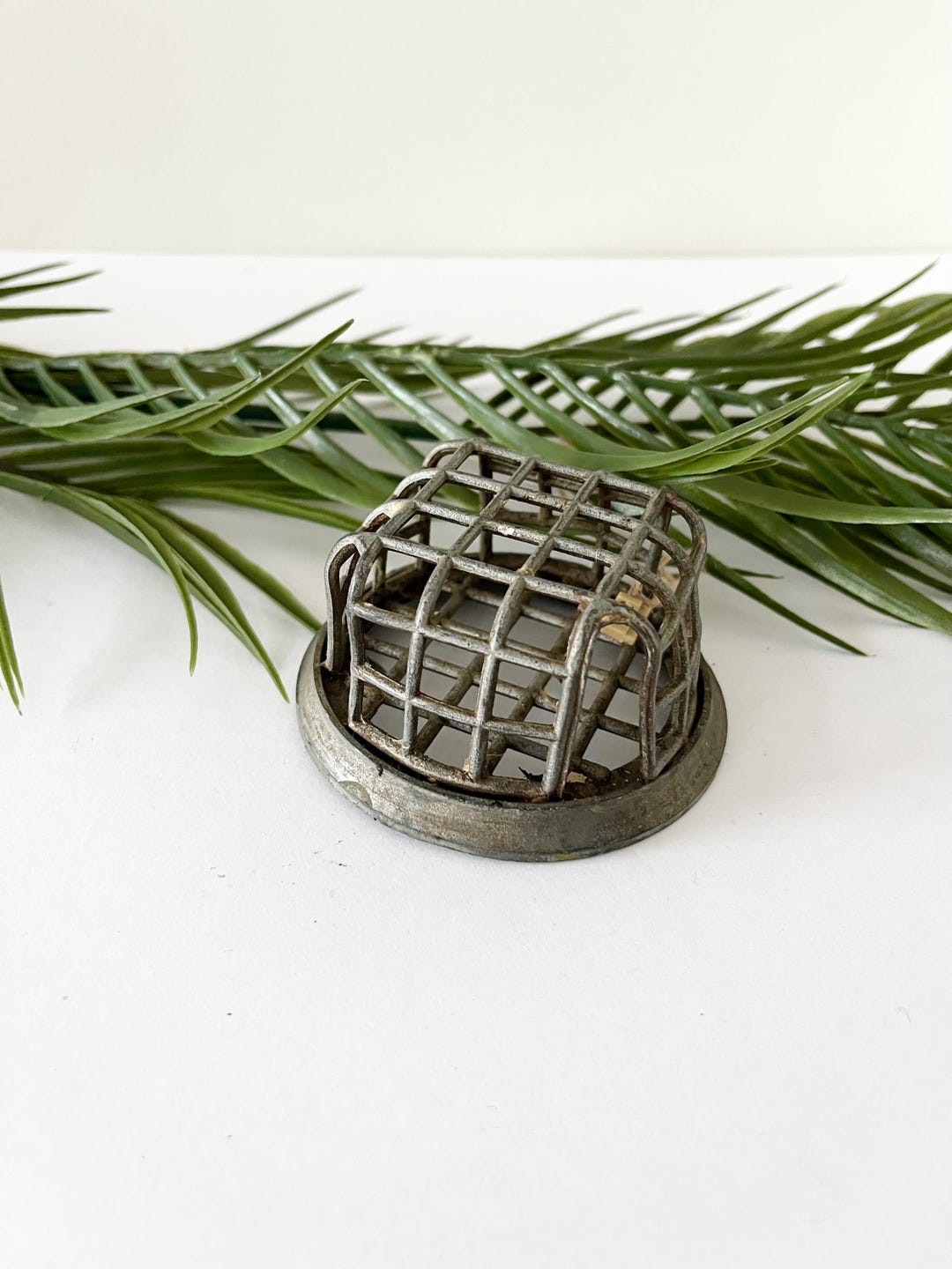 Silver Metal Cage Flower Frog - Etsy