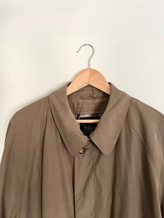 Vintage Olive Green Duster Trench Coat - Gem