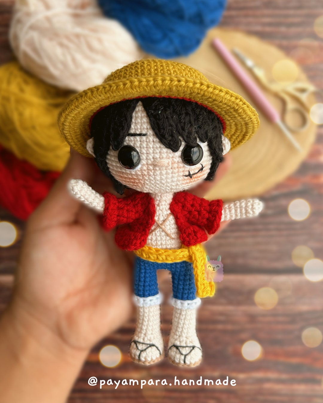 Monkey D Luffy – One Piece – Amigurumi Pattern / ENG - Etsy