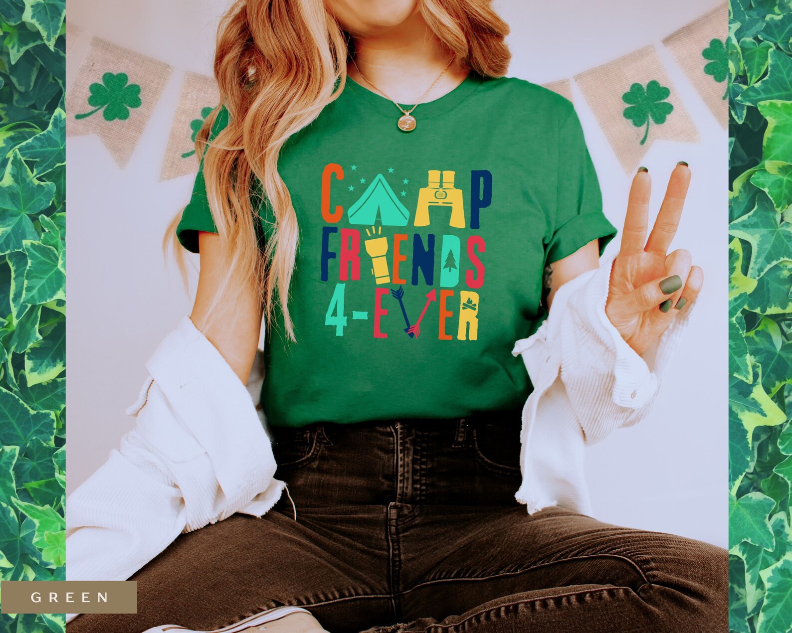 Camp Friends Forever Shirt Gift for YW Camp Kids Camping Tee Friends ...