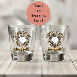 Custom Golf Shot Glass Golf Bachelor Party Shot Glass for Golf Trip ...