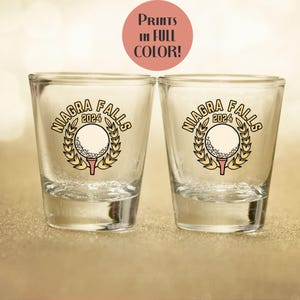 Custom Golf Shot Glass Golf Bachelor Party Shot Glass for Golf Trip ...