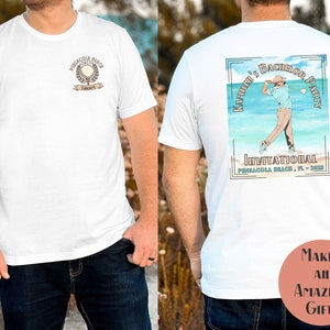 Beach Golf Shirt for Bachelor Party Beach Golf Bachelor Party Shirt ...