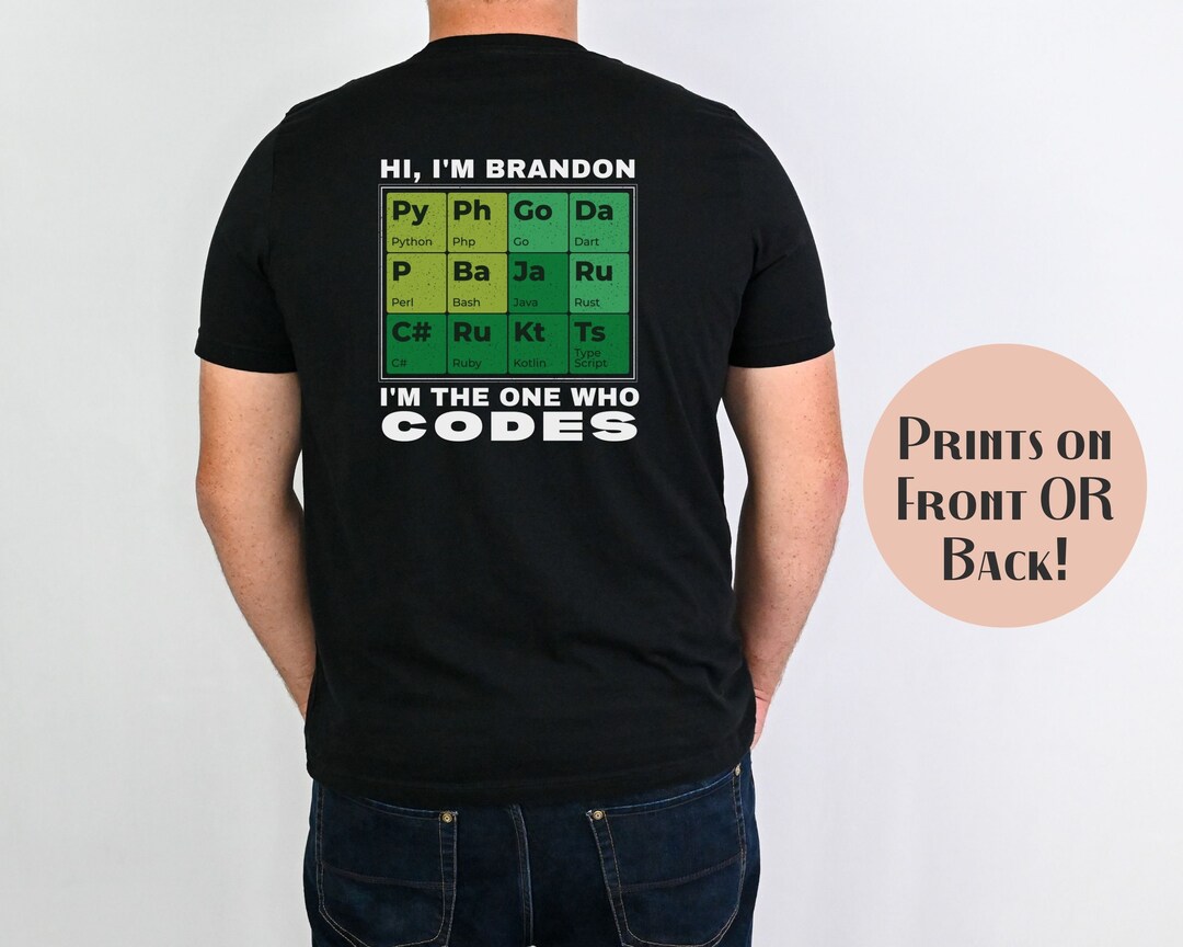 Regalo personalizado para desarrollador web camisa programador camisa ...