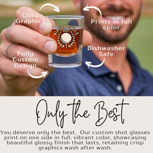 Custom Golf Shot Glass Golf Bachelor Party Shot Glass for Golf Trip ...