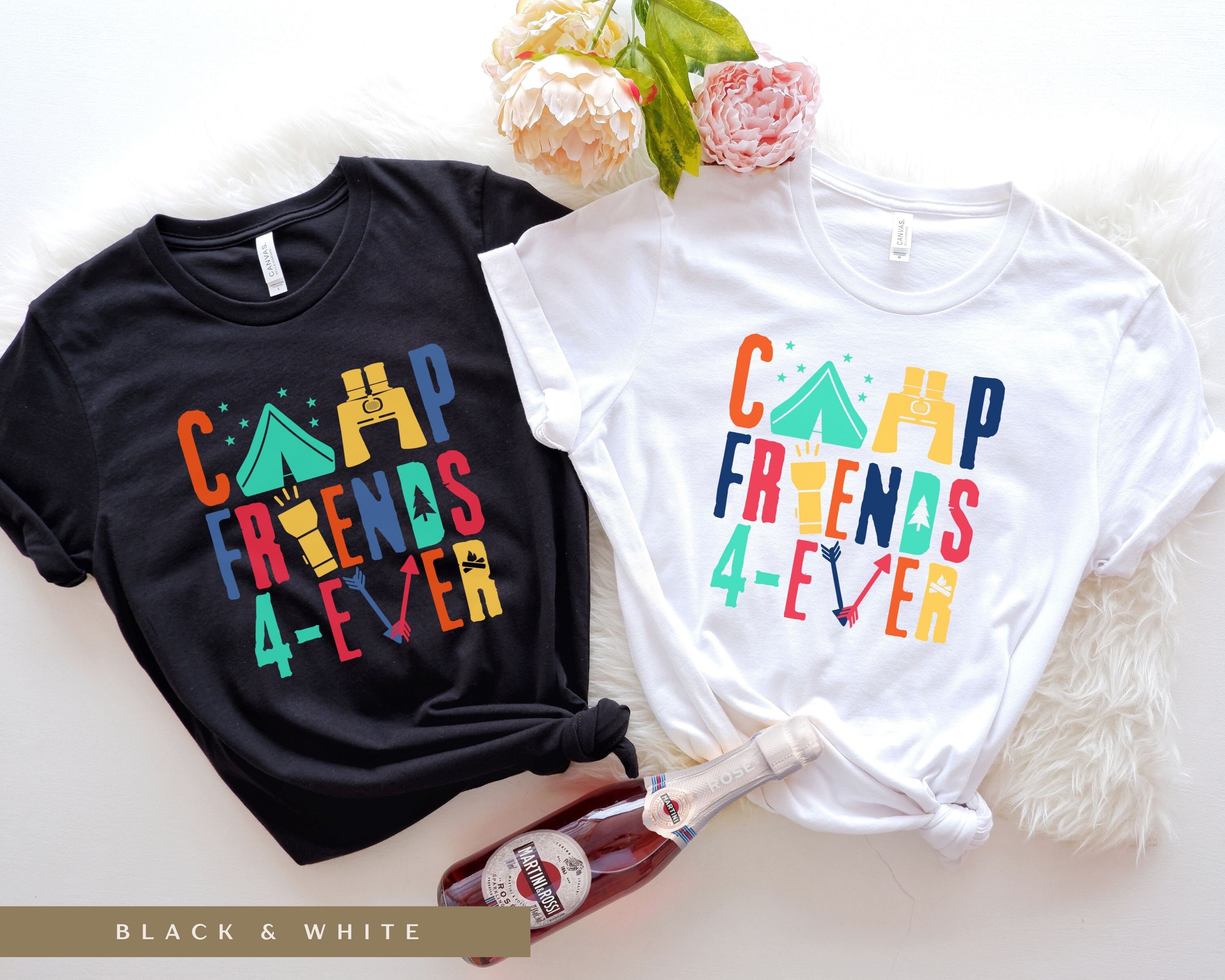 Camp Friends Forever Shirt Gift for YW Camp Kids Camping Tee Friends ...