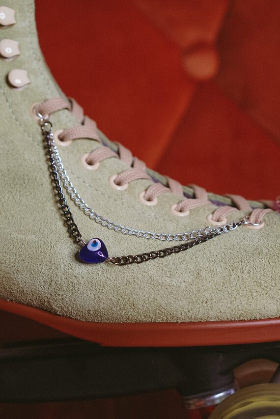 Roller Skate Accessories Lace Eyelet Chain Two Toned - Etsy